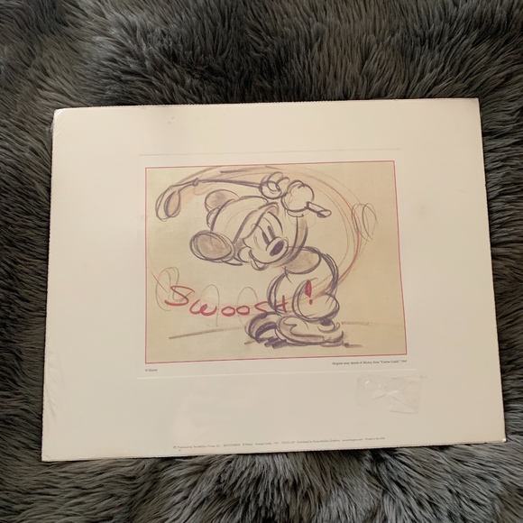 Disney | Wall Decor | Disney Mickey Mouse Swoosh Sketch | Poshmark